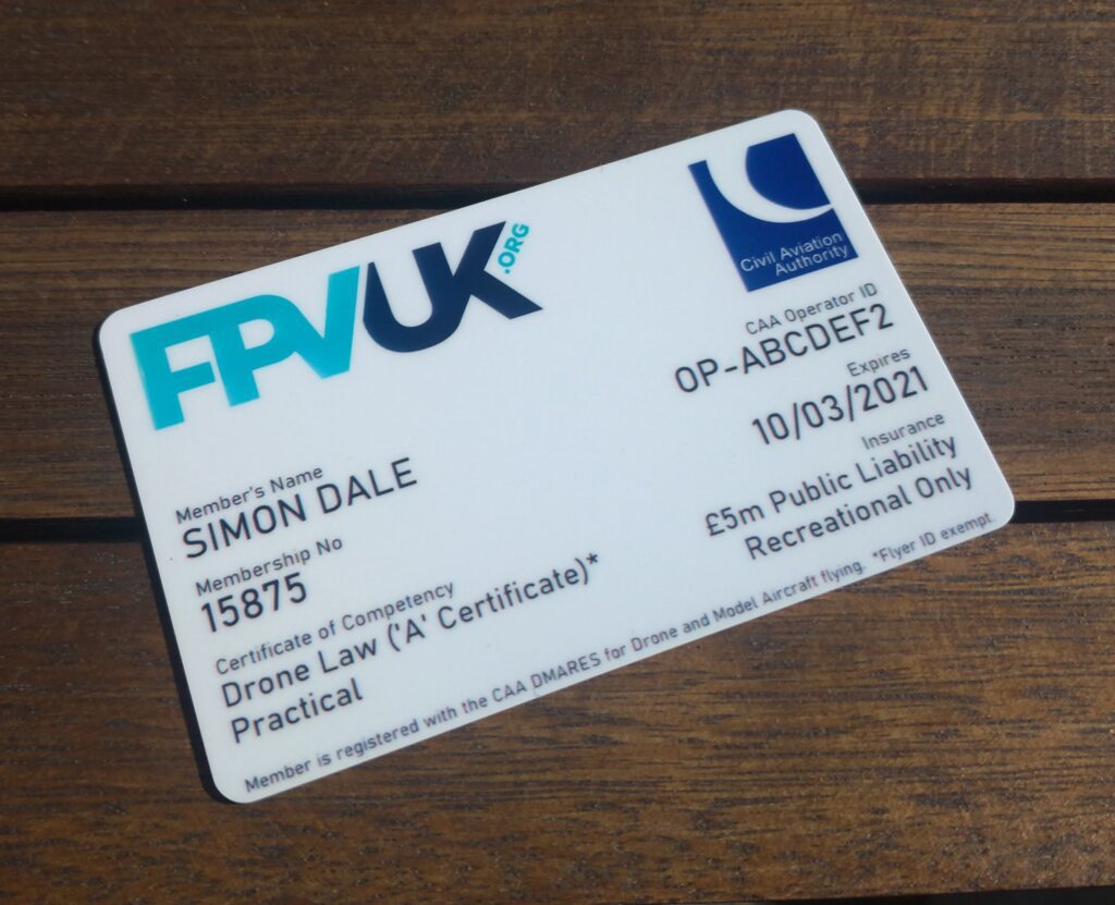 Plastic FPV UK Membership Cards Now Available - FPV UK