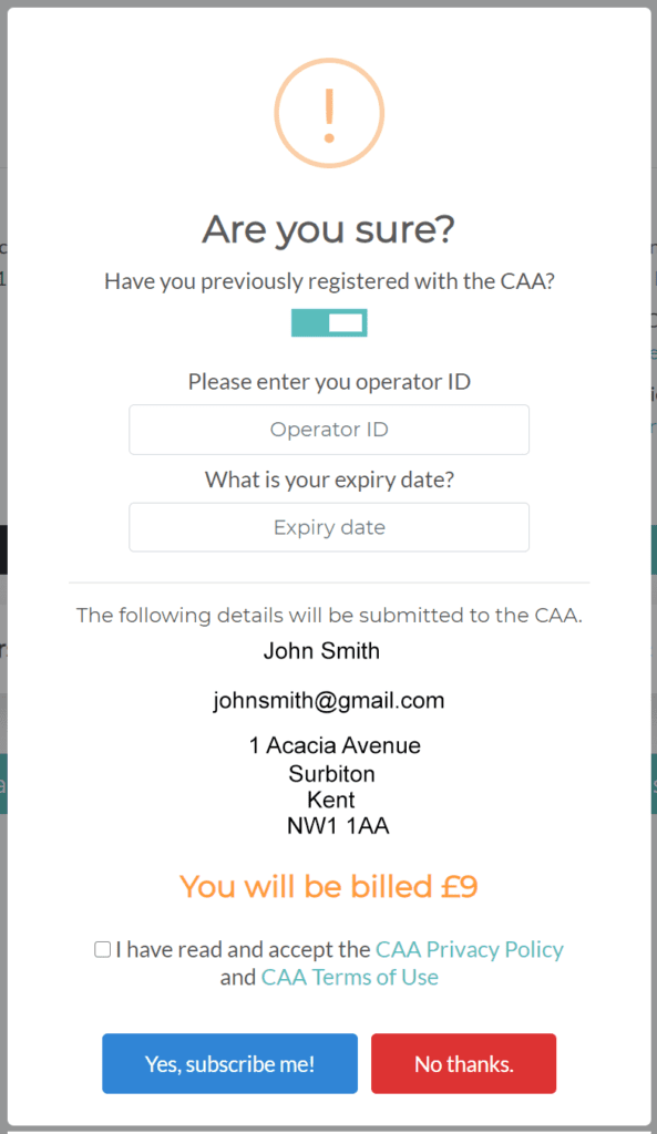 CAA Operator ID Registration/ Renewal through FPV UK - FPV UK